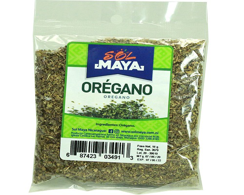 Especies : Orégano en bolsa Sol Maya 18 gr