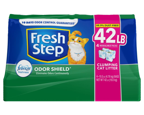 Mascotas : Fresh Step Arena para Gatos con Febreze 4 Unidades 4.76 kg ...
